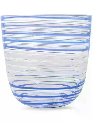 CARLO MORETTI Striped Water Glass - Blue