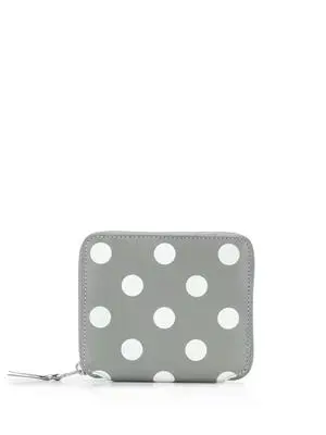 Comme Des Garçons Polka-dot Compact Wallet - Grey