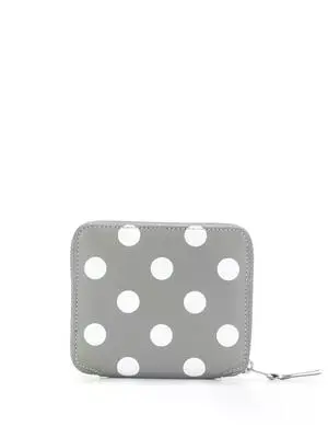 Comme Des Garçons Polka-dot Compact Wallet - Grey