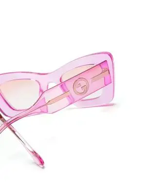 Gucci Cat-eye Frame Sunglasses - Pink
