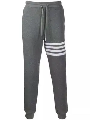 Thom Browne 4-bar Waffle Stitch Track Pants - Grey