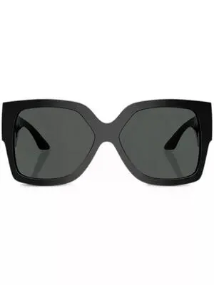 Versace Greca Oversize-frame Sunglasses - Black