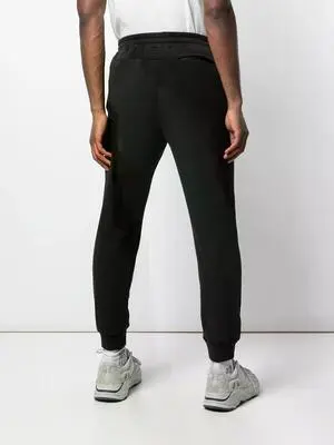 DELANTIC Logo Verlour-lined Burrr Sweatpants Trackpants