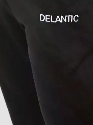 DELANTIC Logo Verlour-lined Burrr Sweatpants Trackpants