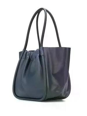 Proenza Schouler Ruched Leather Tote Bag - Blue