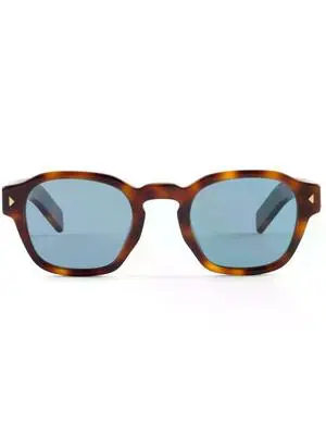 Prada Round Frame Sunglasses - Brown