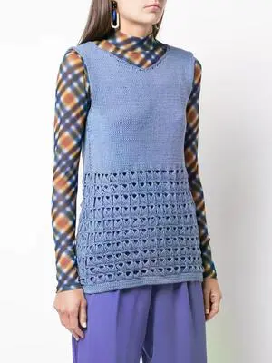 Voz Sleeveless Knitted Top