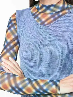 Voz Sleeveless Knitted Top