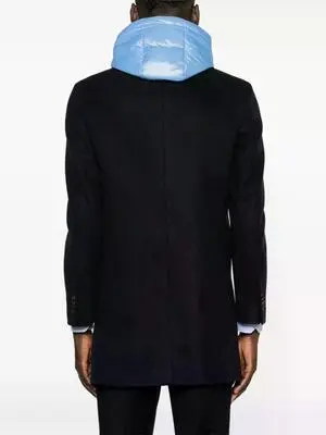 MANUEL RITZ Hooded Single-breasted Coat