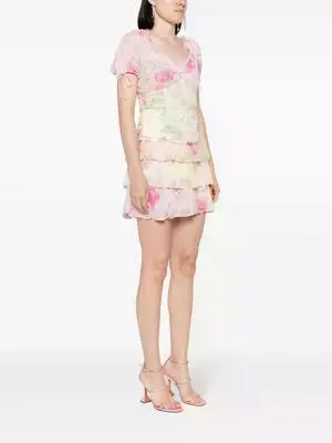 LoveShackFancy Floral-print Minidress