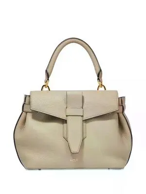 LANCEL Charlie De Small Leather Tote Bag - Neutrals