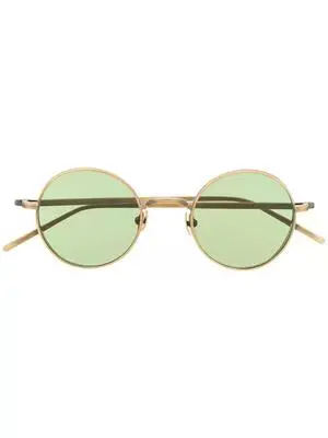 Matsuda Embossed Round-frame Tinted Sunglasses