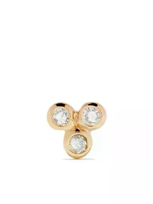 MARIA BLACK 14kt Yellow Triad Diamond Stud Earring - Gold