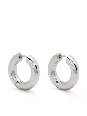 Tom Wood Medium Chunky Hoop Earrings - Silver