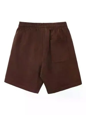 SPORTY & RICH Health Club Logo-print Shorts - Brown