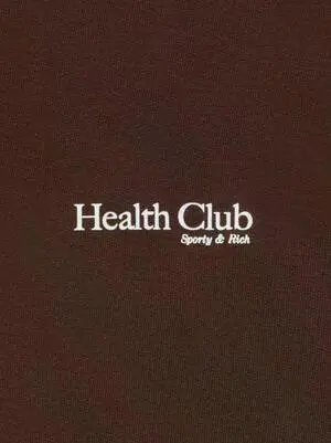 SPORTY & RICH Health Club Logo-print Shorts - Brown