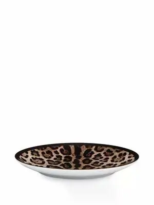 Dolce & Gabbana Leopard-print Porcelain Dessert Plates