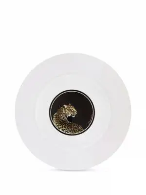 Dolce & Gabbana Leopard-print Porcelain Dessert Plates