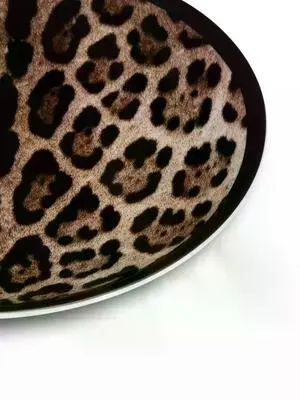 Dolce & Gabbana Leopard-print Porcelain Dessert Plates