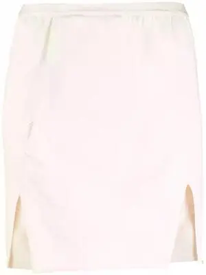 Rick Owens Front-slit Mini Skirt - Neutrals