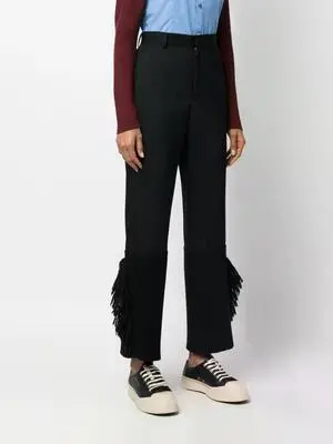 UNDERCOVERISM Frayed-trim Cropped Trousers