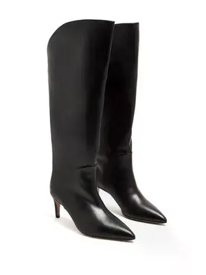 Paris Texas 60mm Gaia Leather Boots - Black