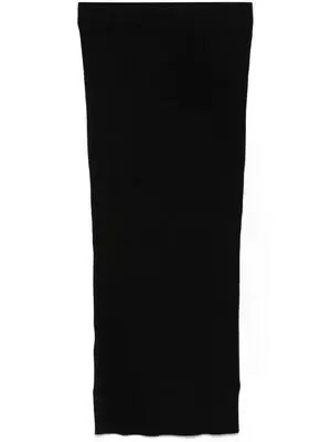 P.a.r.o.s.h Ribbed-knit Midi Skirt