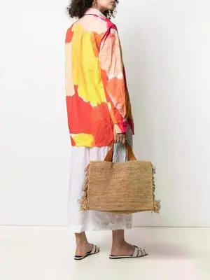 IBELIV Onja Fringe-trimmed Tote Bag - Neutrals