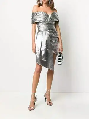 Alexandre Vauthier Off-the-shoulder Draped Mini Dress