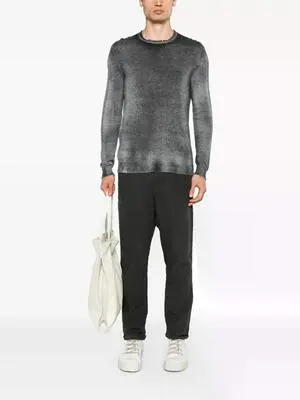 POÈME BOHÉMIEN Mid-rise Drop-crotch Linen Trousers