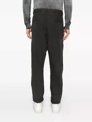 POÈME BOHÉMIEN Mid-rise Drop-crotch Linen Trousers