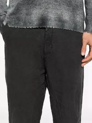 POÈME BOHÉMIEN Mid-rise Drop-crotch Linen Trousers
