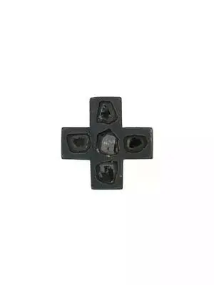 PARTS OF FOUR Plus Mega Pave 12mm Single Earring - Silver