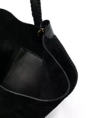 Isabel Marant Étoile Oskan Whipstitch Shoulder Bag - Black
