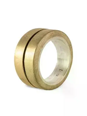 PARTS OF FOUR Crevice V2 Matte-brass Sterling-silver Ring - Gold