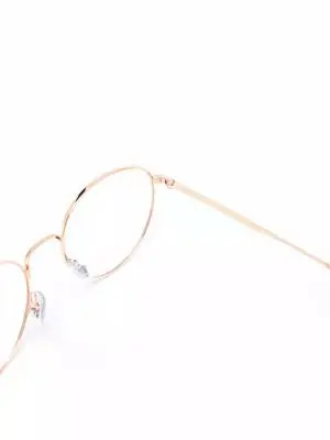 Ray-ban Round-frame Glasses - Gold
