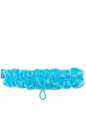 TEAM WANG DESIGN Drawstring Textured Headband Blue