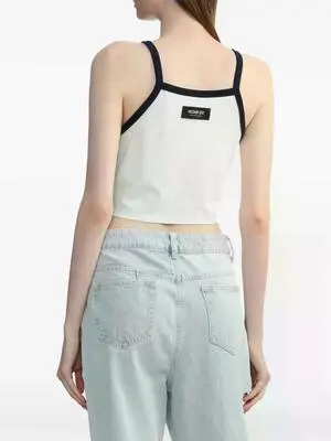 MUSIUM DIV. Logo-embroidered Cropped Tank Top
