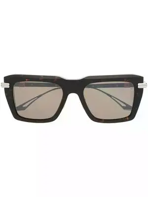 Dita Tortoiseshell-effect Square Sunglasses - Brown