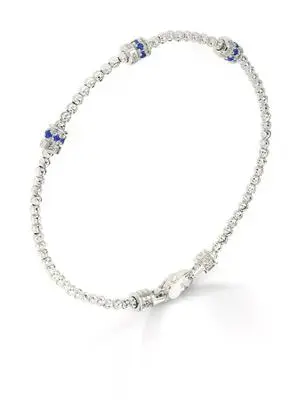 OFFICINA BERNARDI Officina Bernardi 18kt White Gold Sapphire And Diamond Bracelet Silver