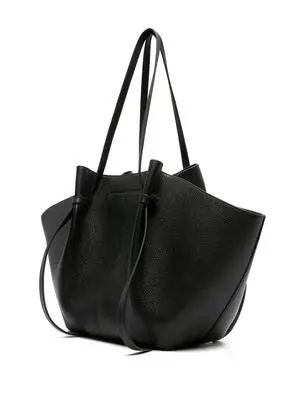 Yuzefi Mochi Pebbled Shoulder Bag - Black