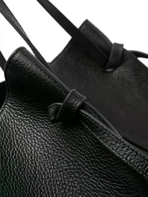 Yuzefi Mochi Pebbled Shoulder Bag - Black