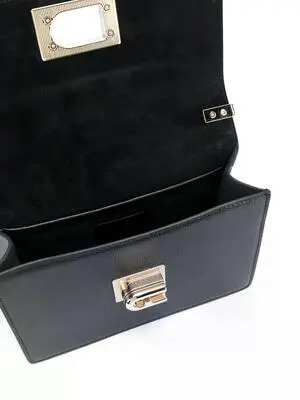 Furla Bakare Flip Lock Shoulder Bag - Black