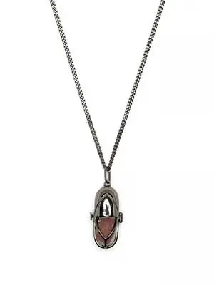 CAPSULE ELEVEN Capsule Crystal Pendant Necklace - Silver
