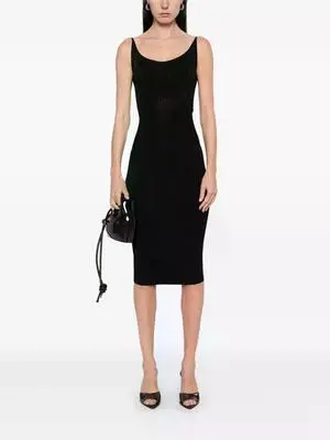 MUGLER Knitted Midi Dress