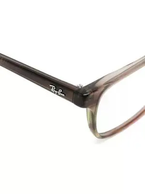Ray-ban Rectangle-frame Glasses - Brown