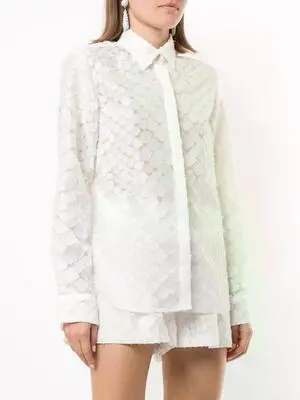 Alex Perry Ashton Textured Shirt