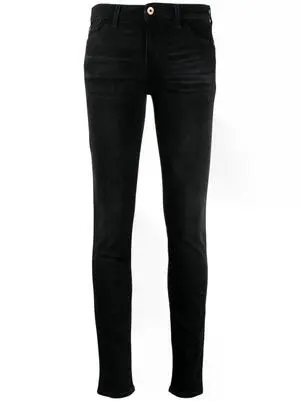 Emporio Armani Embroidered-logo Skinny Jeans