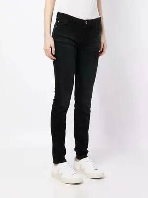 Emporio Armani Embroidered-logo Skinny Jeans