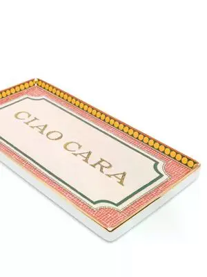 La DoubleJ Ciao Cara Mosaic Porcelain Tray